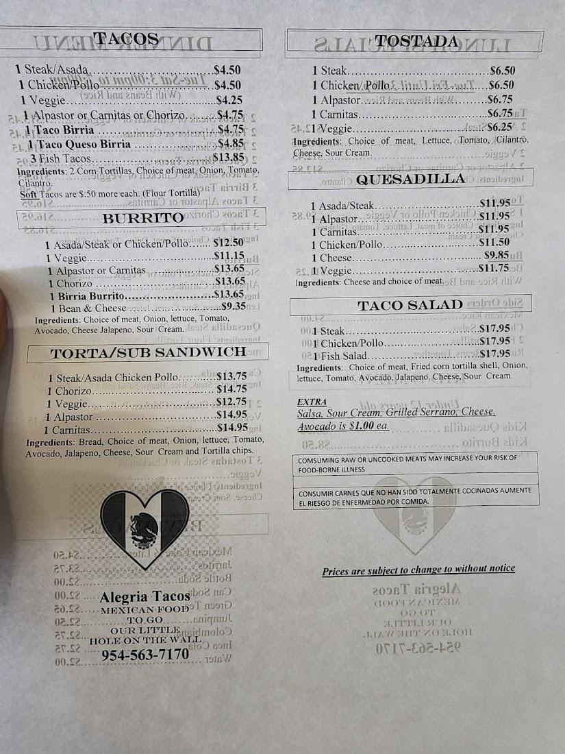 Alegria Taco - Mexican restaurant in Oakland Park, FL